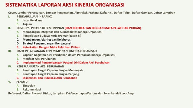 Pembekalan Implementasi Aksi Perubahan PKA | PDF