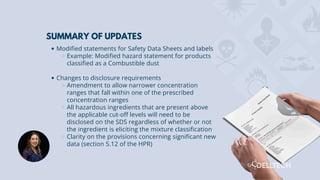 Hazardous Products Regulations (HPR) Update | PPT