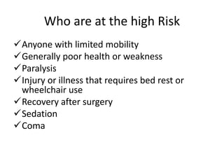 Pressure Ulcers A decubitus ulcer. Stages of Bedsore | PDF