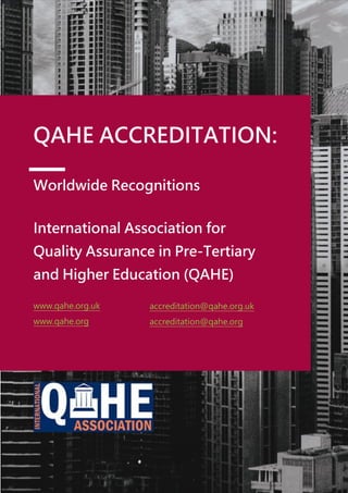 Accreditation Of Training Institutions | Qahe.org.uk | Professional School | Postgraduate Education