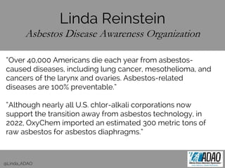 2024 ADAO's 19th Congressional Staff Briefing “Impact of Asbestos on ...