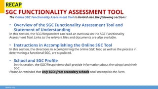 [2024] REVISED SGC FUNCTIONALITY ASSESSMENT TOOL .pptx