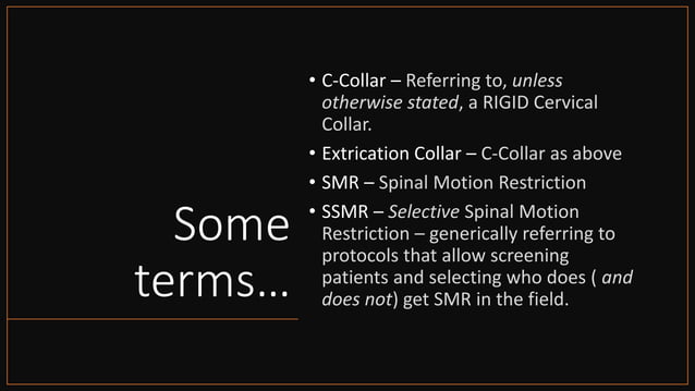 2024 Selective Spinal Motion Restriction in the 21st century | PDF ...