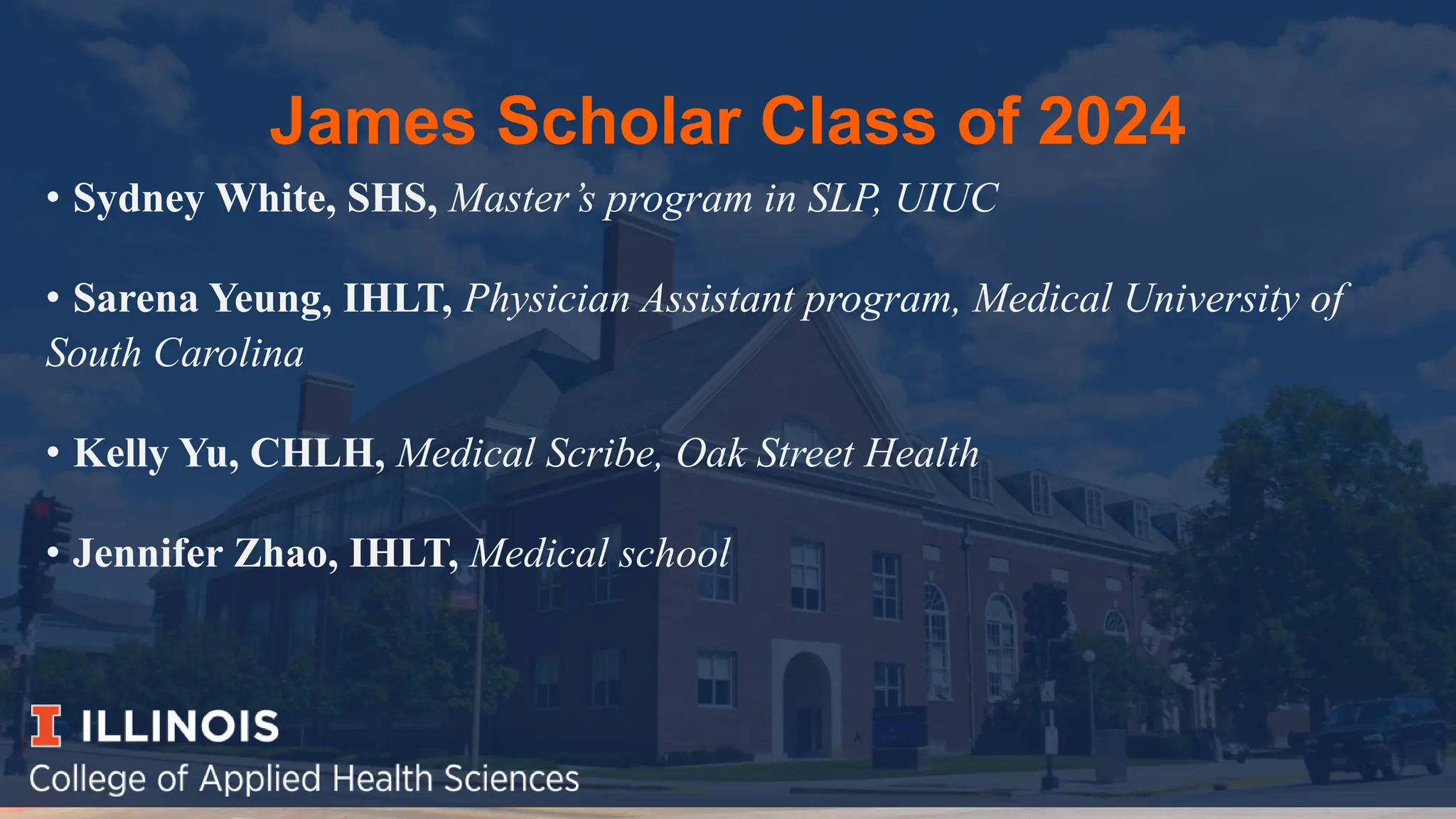 2024 James Scholar Senior Recommendations | PPTX