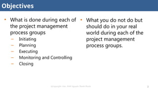 Project Management Process for PMP Cert | PPT