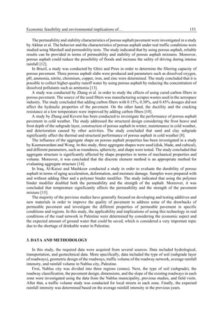 ECONOMIC FEASIBILITY AND ENVIRONMENTAL IMPLICATIONS OF PERMEABLE PAVEMENT IN PALESTINE | PDF ...