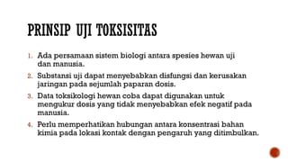 presentasi uji toksikologi akut pada hewan coba | PPTX