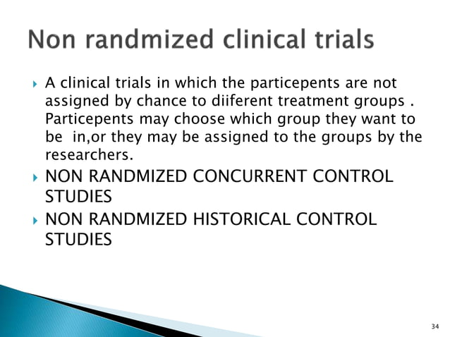 clinical trials types and design | PPTX | Cancer | Diseases and Conditions