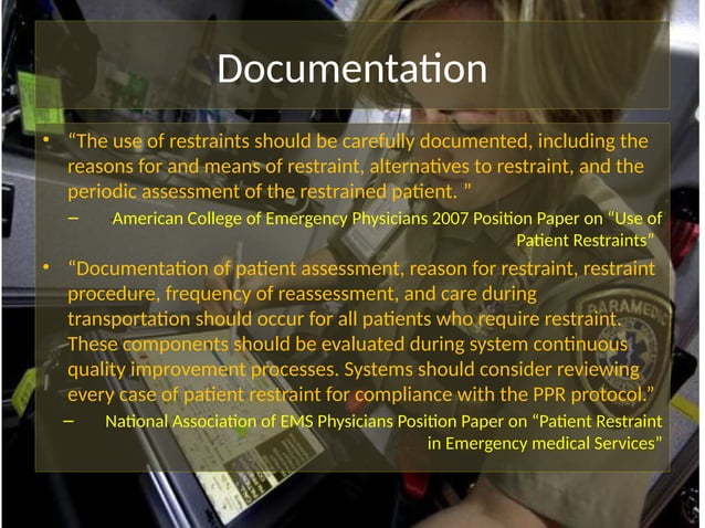 2024 Unit 14 Restraint and behavioral emergencies v1.1.pptx | First Aid ...