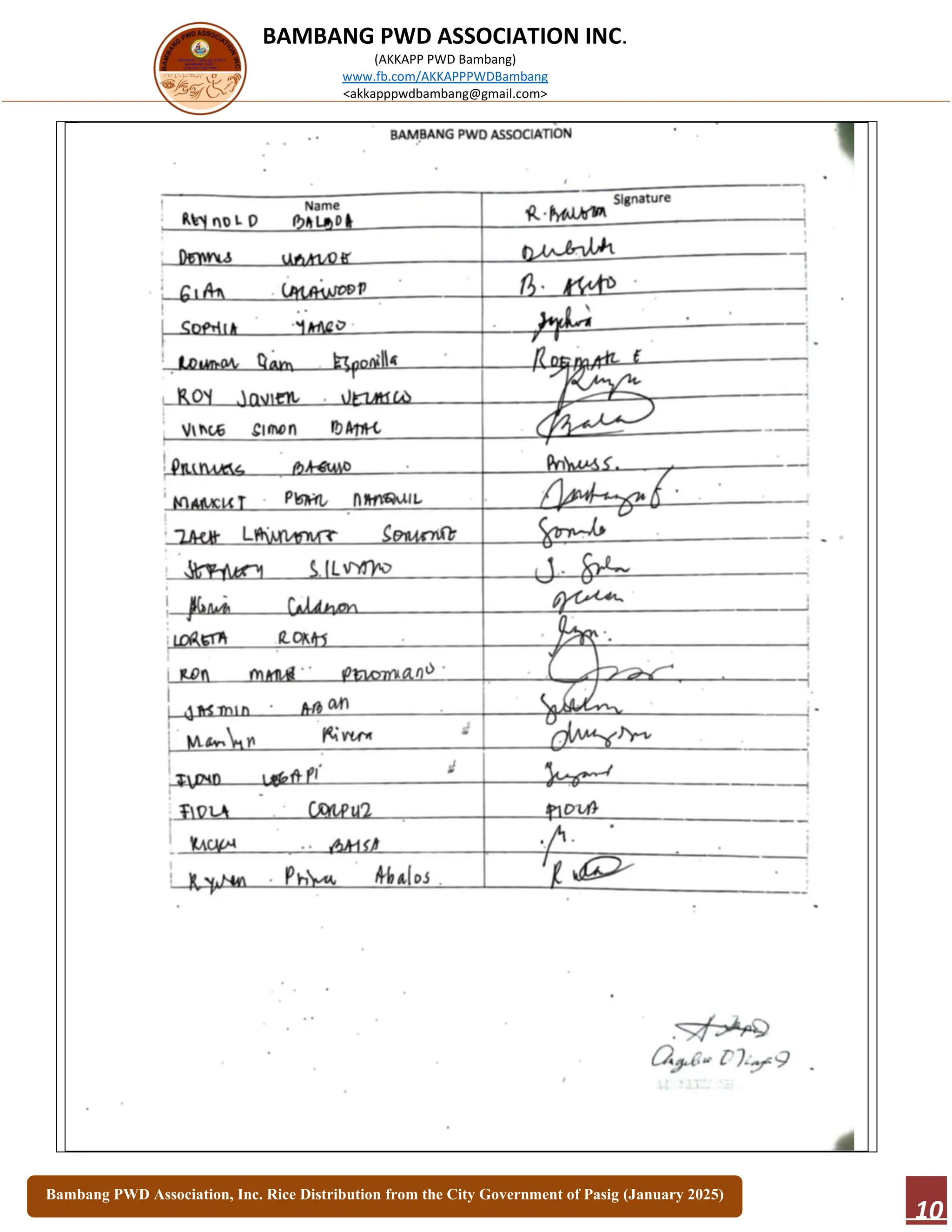 Bambang PWD Distribution of Rice 2025 (Post Implementation Report) | PDF