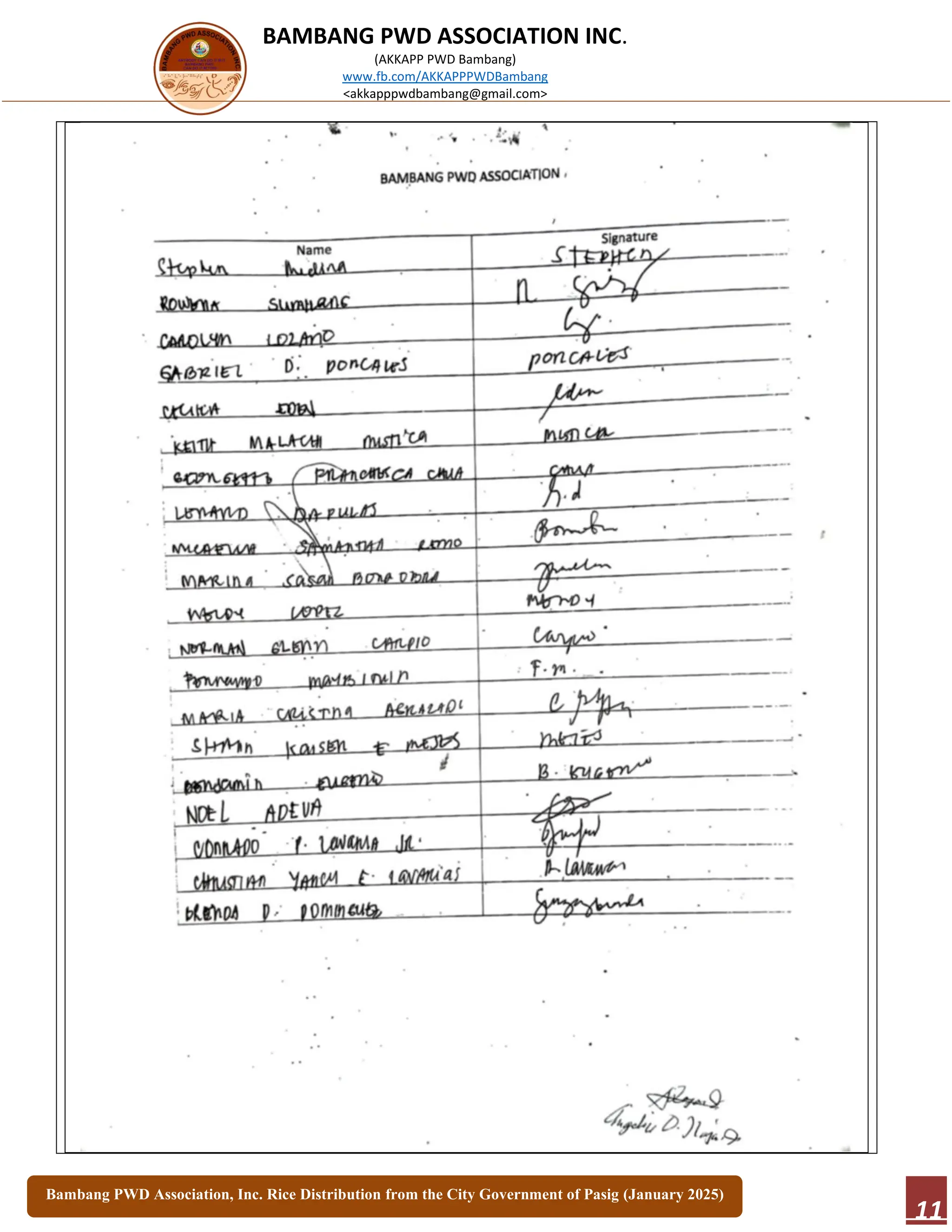 Bambang PWD Distribution of Rice 2025 (Post Implementation Report) | PDF