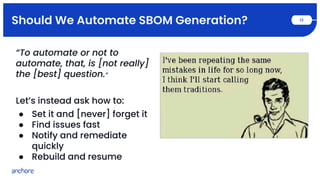 Understanding SBOMs: How to Automate, Generate & Manager SBOMs | PDF