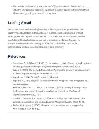 Trisociation with AI for Idea Generation | CMR Insights | PDF