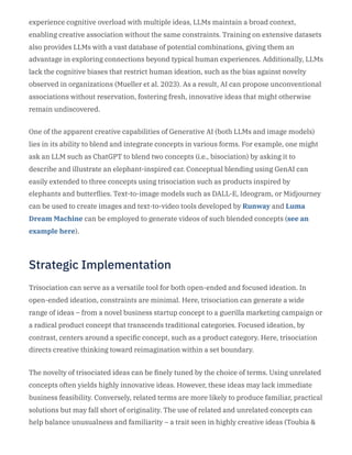 Trisociation with AI for Idea Generation | CMR Insights | PDF