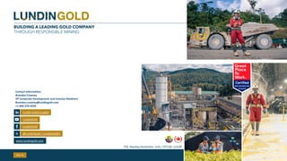 Lundin Gold Inc. Corporate Presentation - April 2026 | PDF