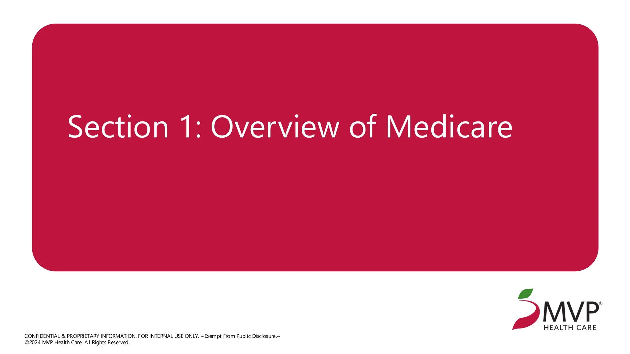 2025 Medicare Basics Training Presentation | PDF
