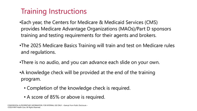 2025 Medicare Basics Training Presentation | PDF