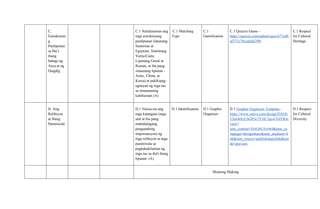 CURRICULUM MAP FOR GRADE EIGHT WEEK ONET SCIENCE | DOCX
