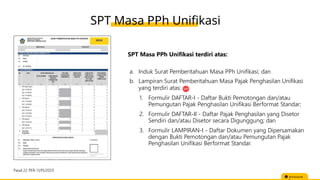 PPh Unifikasi PER 11 2025 kode objek pajak | PPTX