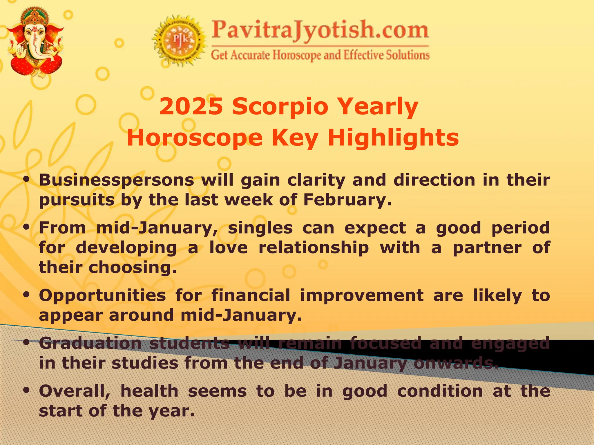 2025 Scorpio Yearly Horoscope Predictions | PPT