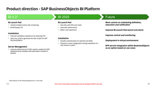 Discover SAP BusinessObjects BI Positioning Roadmap | PPT