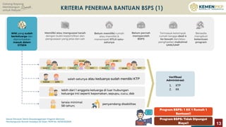 Modul Pelaksanaan BSPS Kementerian Perumahan dan Kawasan Permukiman | PDF