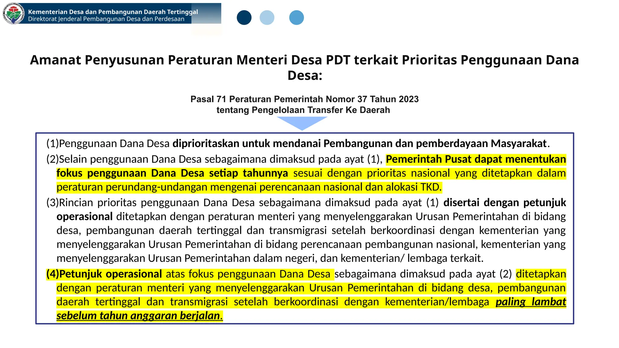 20251222 - Arah Penggunaan Dana Desa dalam Optimalisasi Pemberdayaan ...