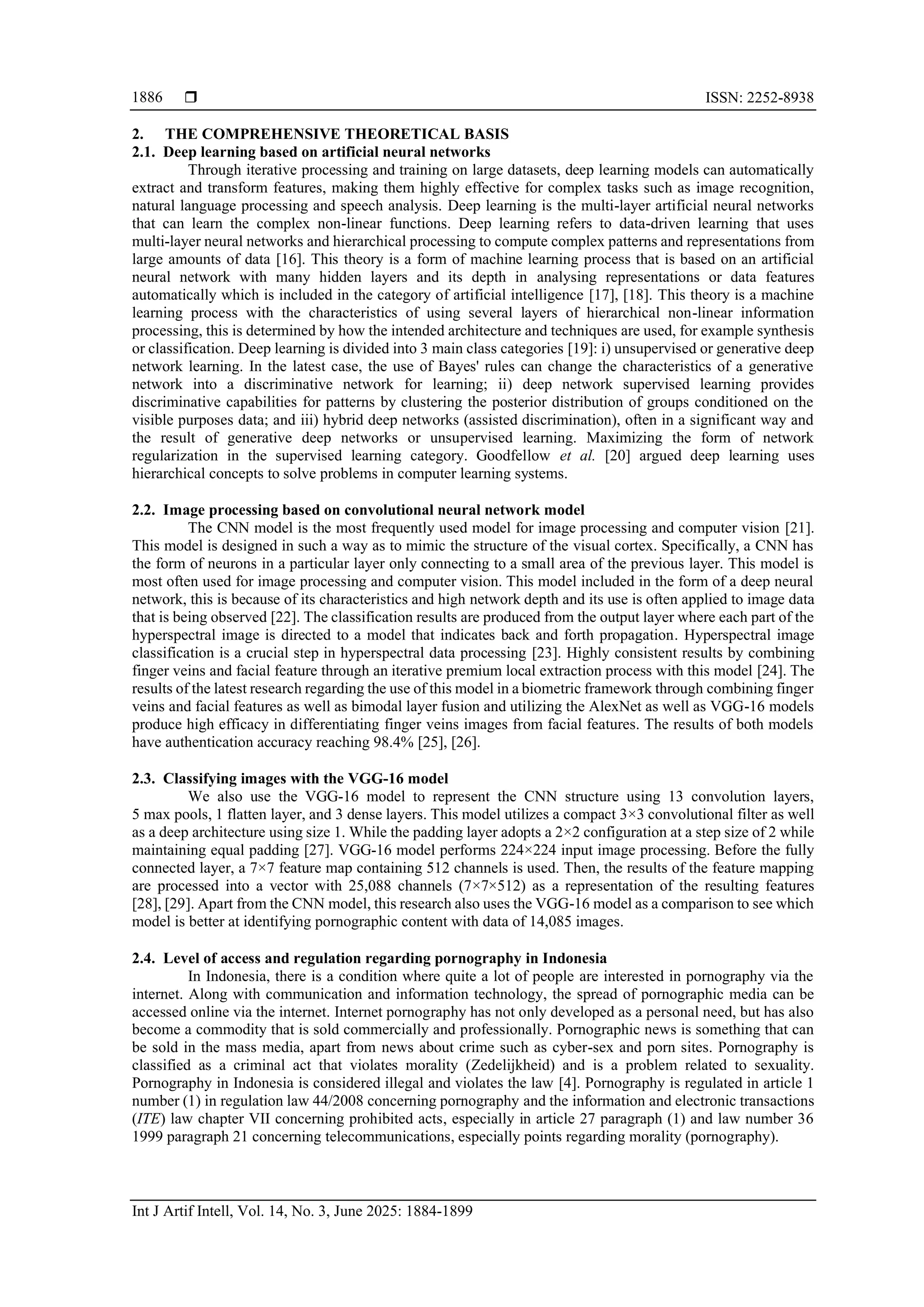 Comparison of deep learning models: CNN and VGG-16 in identifying pornographic content | PDF