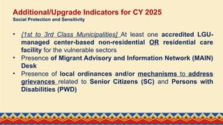 2025 Additional and Upgraded Indicators - Municipalities.pptx