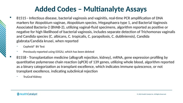 2025 CPT® Code Updates ( CDM Focused ) | PPTX