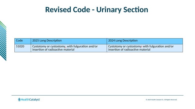 2025 CPT® Code Updates ( HIM Focused ) | PPTX