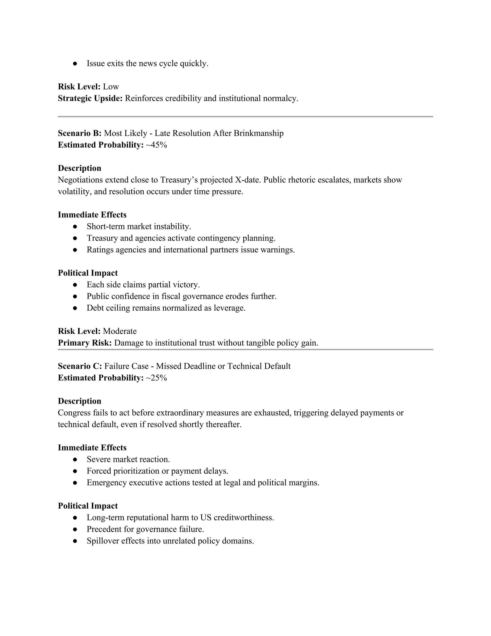 2025 Debt Ceiling Reinstatement: Political Risk and Fiscal Credibility ...
