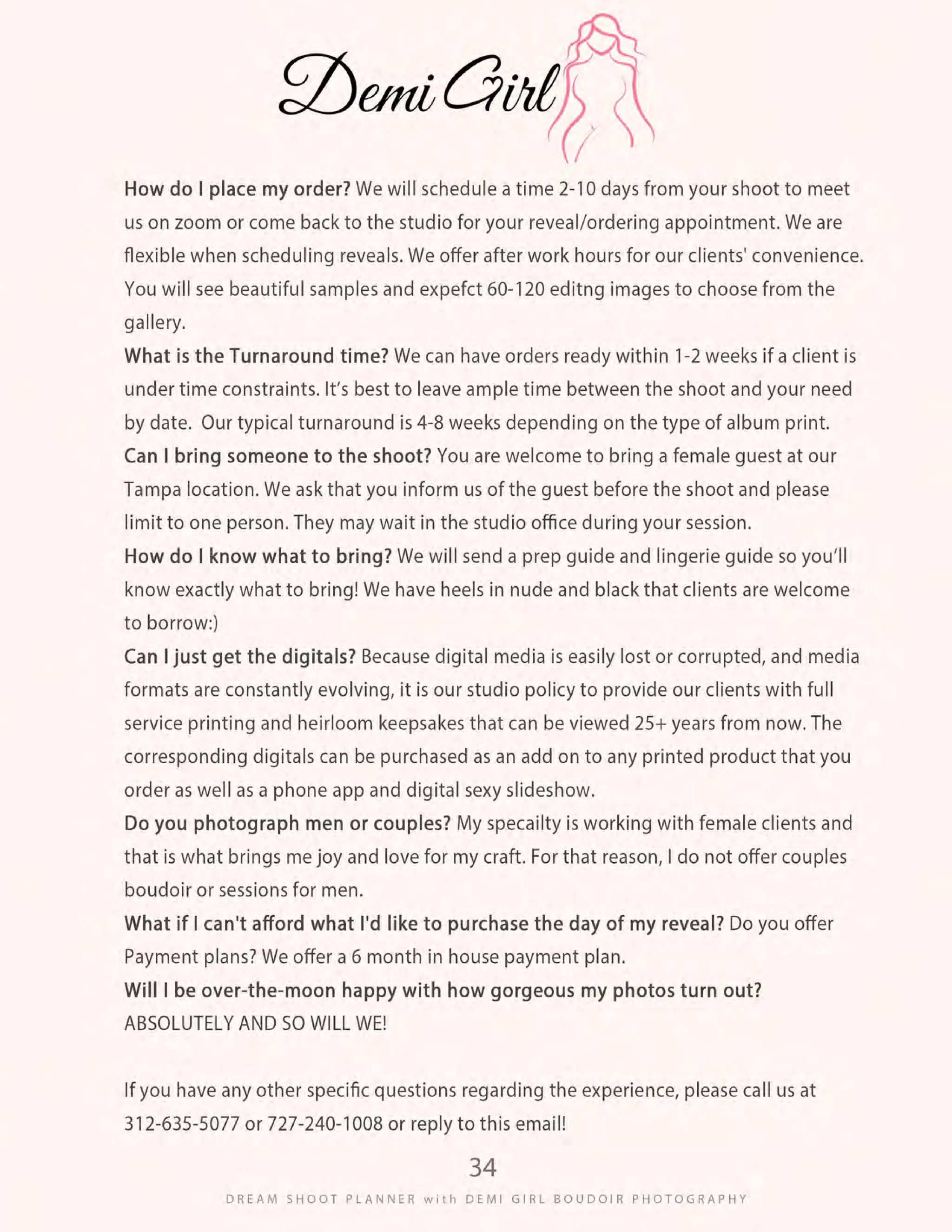 Demigirls Document 2025_Dream Shoot Planner | PDF