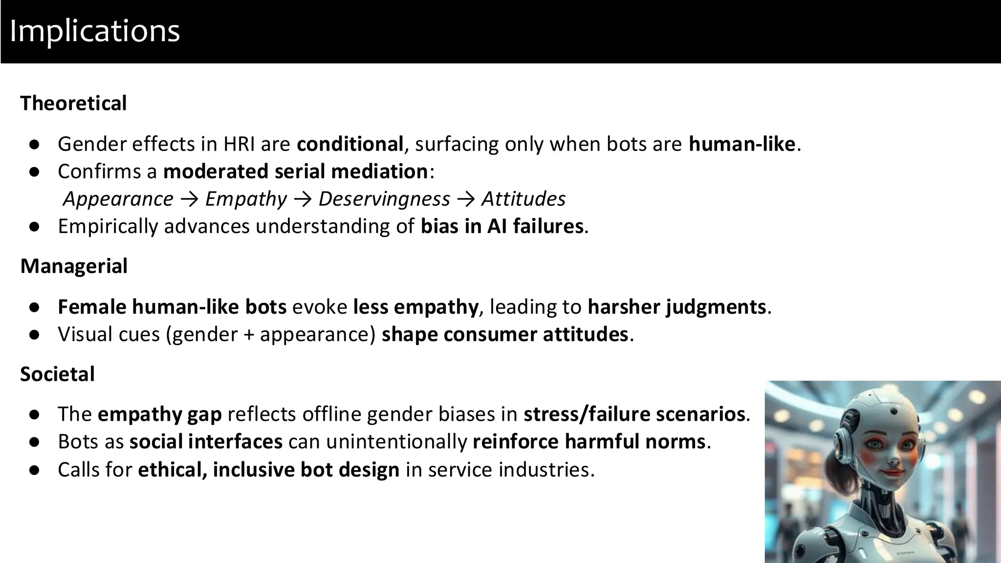 Gender Bias and Empathy in Robots: Insights into Robotic Service ...