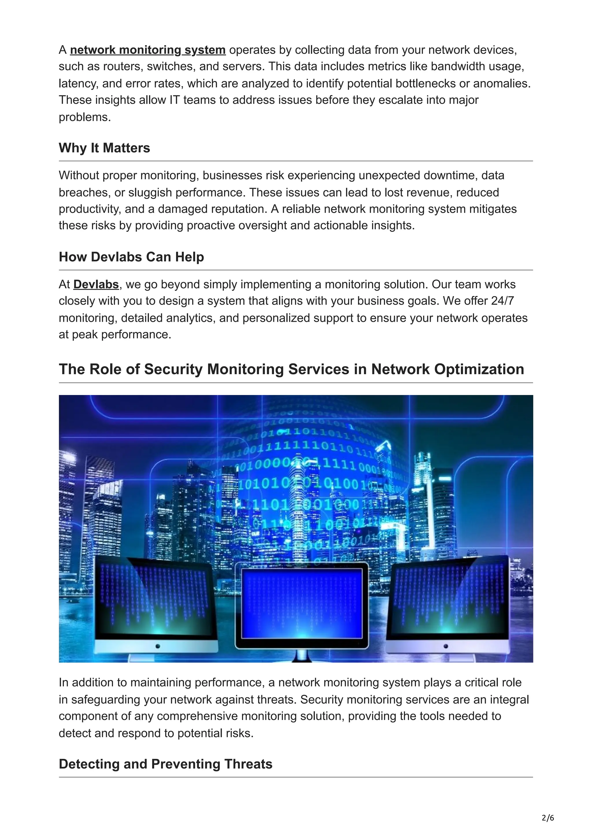 2025 Guide to Optimizing Your Network with a Monitoring Systems | PDF