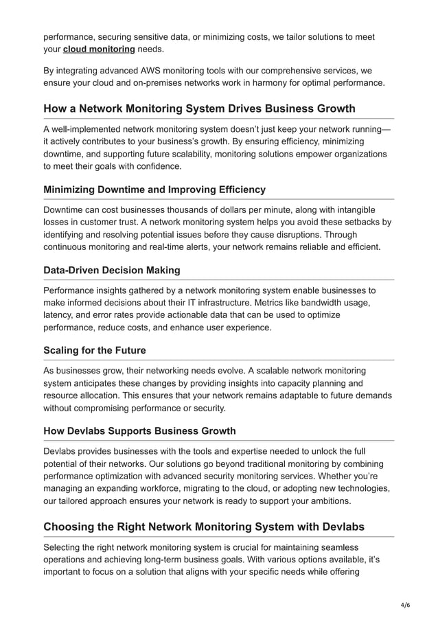 2025 Guide to Optimizing Your Network with a Monitoring Systems | PDF
