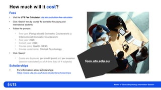 UTS Clinical Psychology Webinar Presentation | PPTX