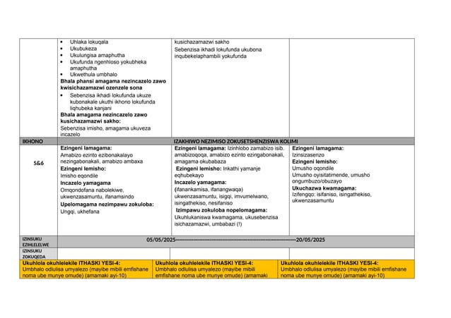 2025 ISIZULU HL INTERMEDIATE PHASE MULTIGRADING CLASSROOMS SUPPORT ...