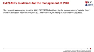 ESC Guidelines management of valvular heart disease 2025 Mitral Aortic ...
