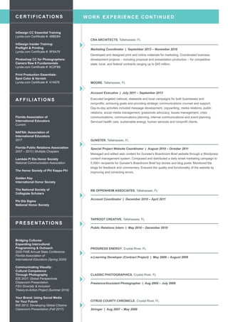 2025 Resume: Rebecca Sage, Communicator, Designer, Analyst | PDF