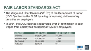 Wage and Hour: Real-Life Examples of Employers Running Afoul of the ...
