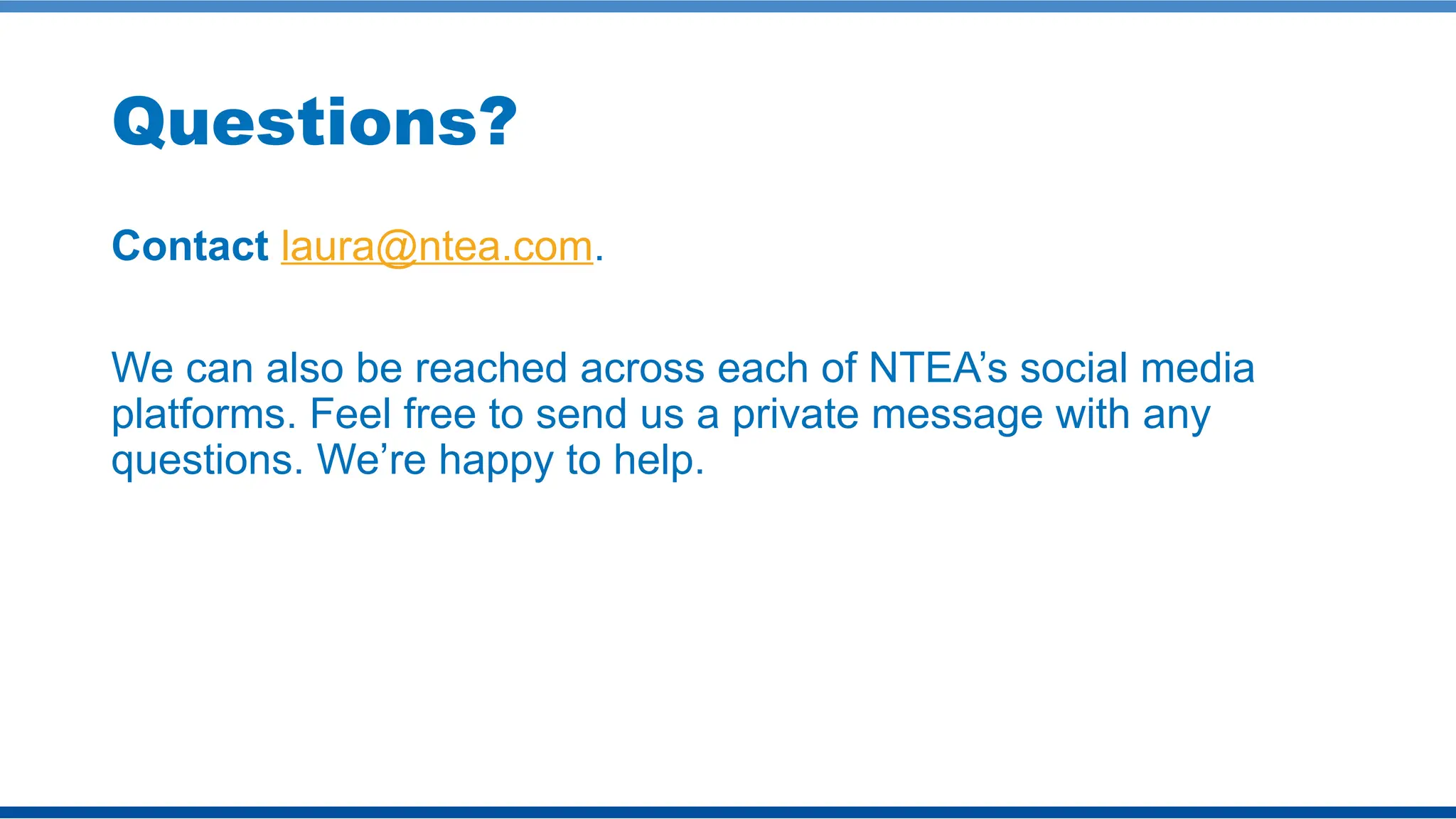 2025 Social Media Toolkit - An NTEA Member Resource | PPTX