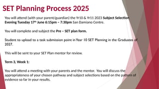 2025 The Senior Landscape and SET plan preparations.pptx