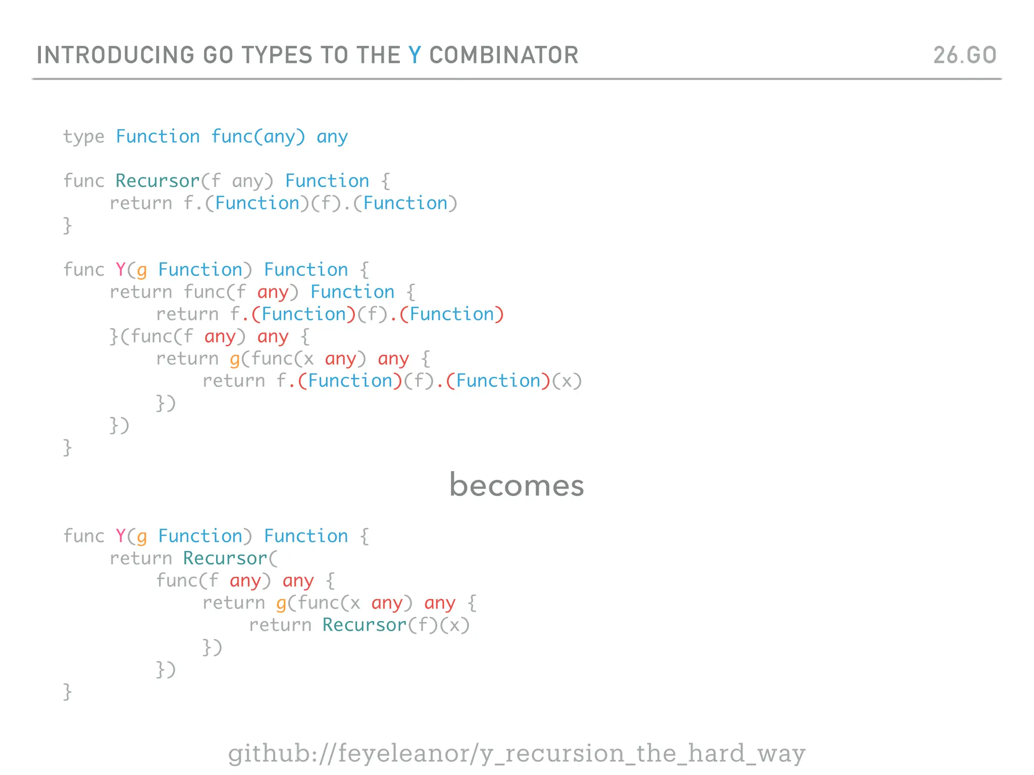 The Y Combinator, a Lightning Talk from GoLab 2025 | PDF