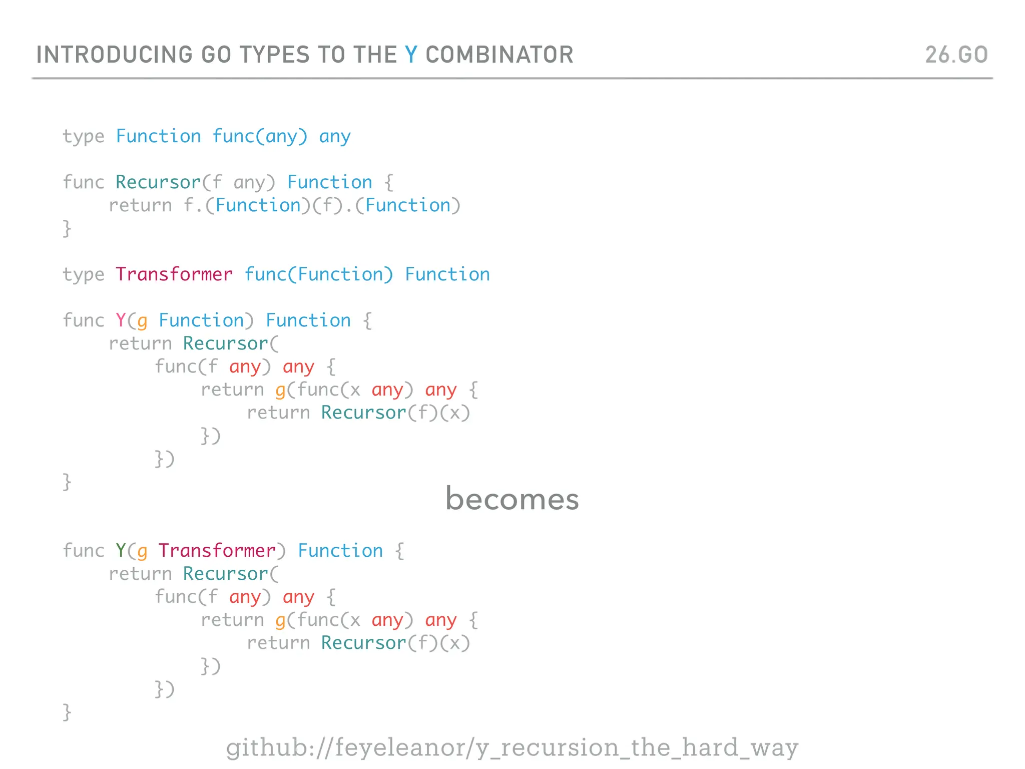 The Y Combinator, a Lightning Talk from GoLab 2025 | PDF