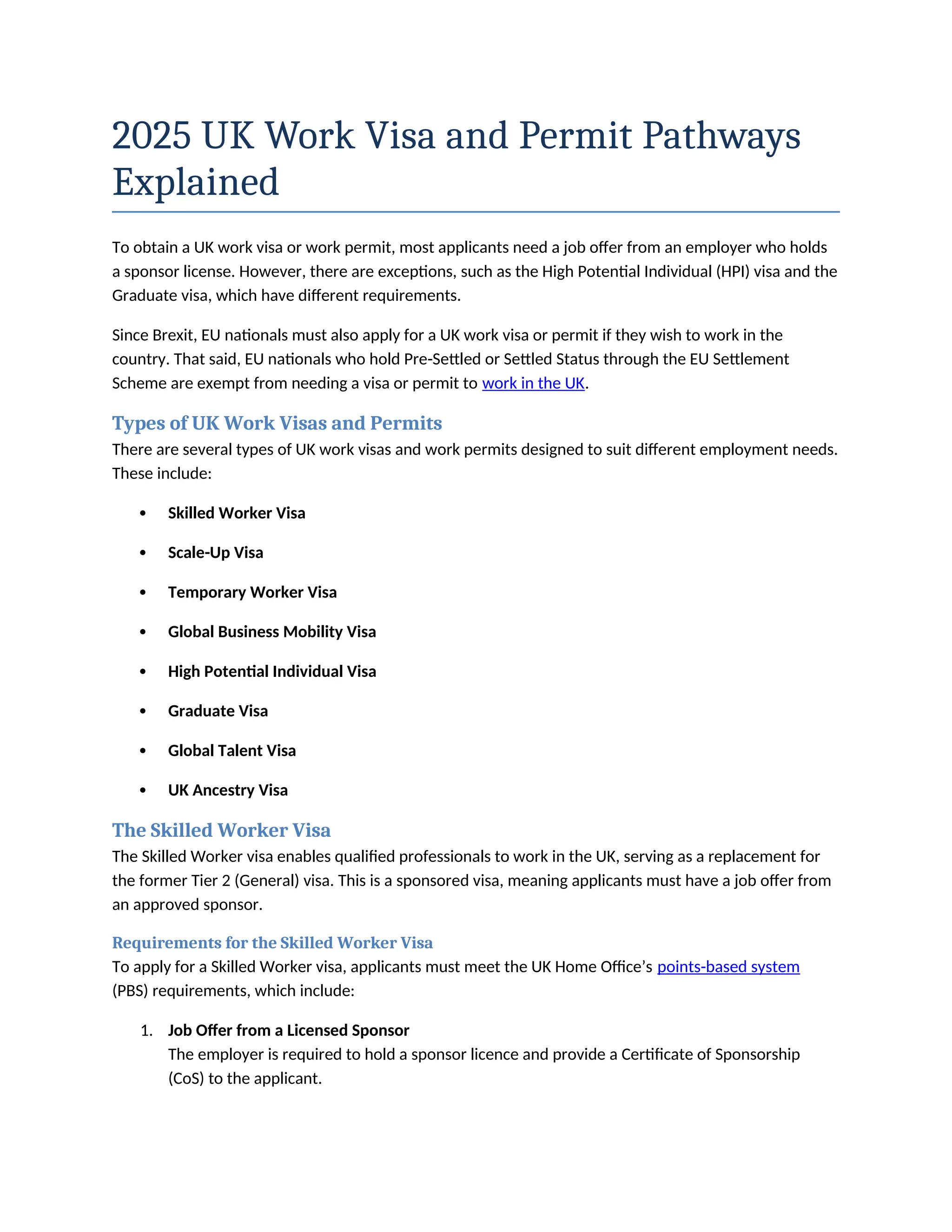 2025 UK Work Visa and Permit Pathways Explained.docx