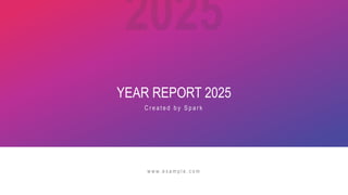 2025 Year Report Presentation Template.pptx | Business | Business and Finance
