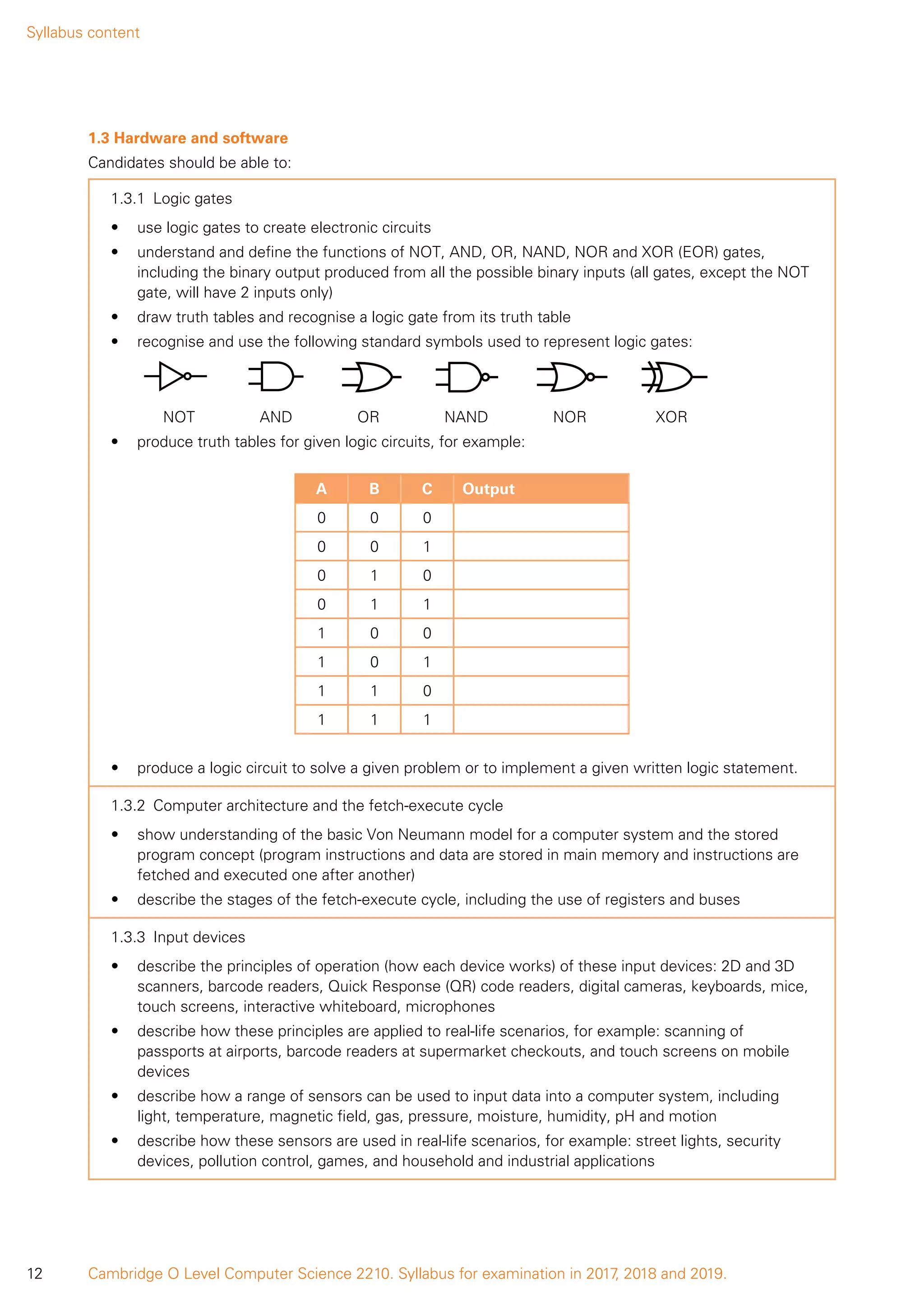 Cambridge O-Level Computer Science-2210 | PDF