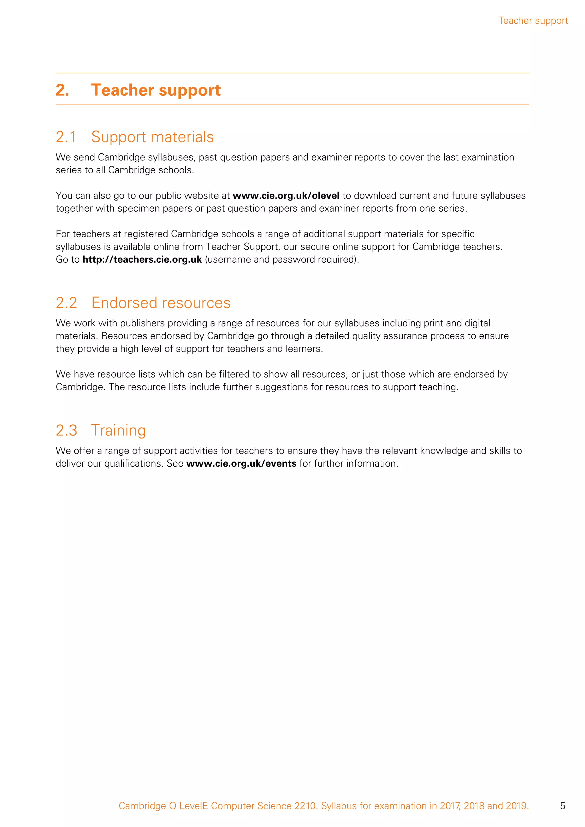 Cambridge O-Level Computer Science-2210 | PDF