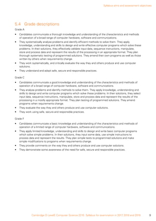 Cambridge O-Level Computer Science-2210 | PDF